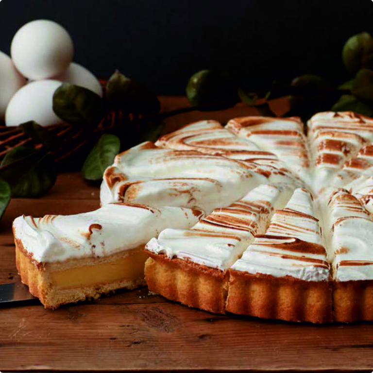Tarta cu bezea si crema de lamaie 1300g - OmniaGusti